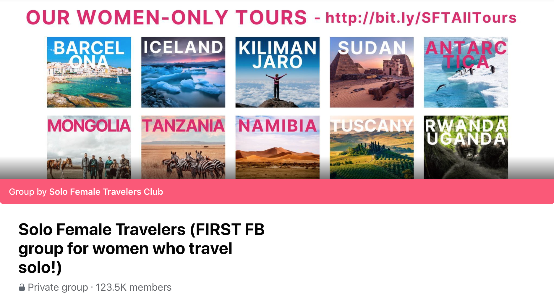 Best Facebook travel groups to join - Solo Female Travelers